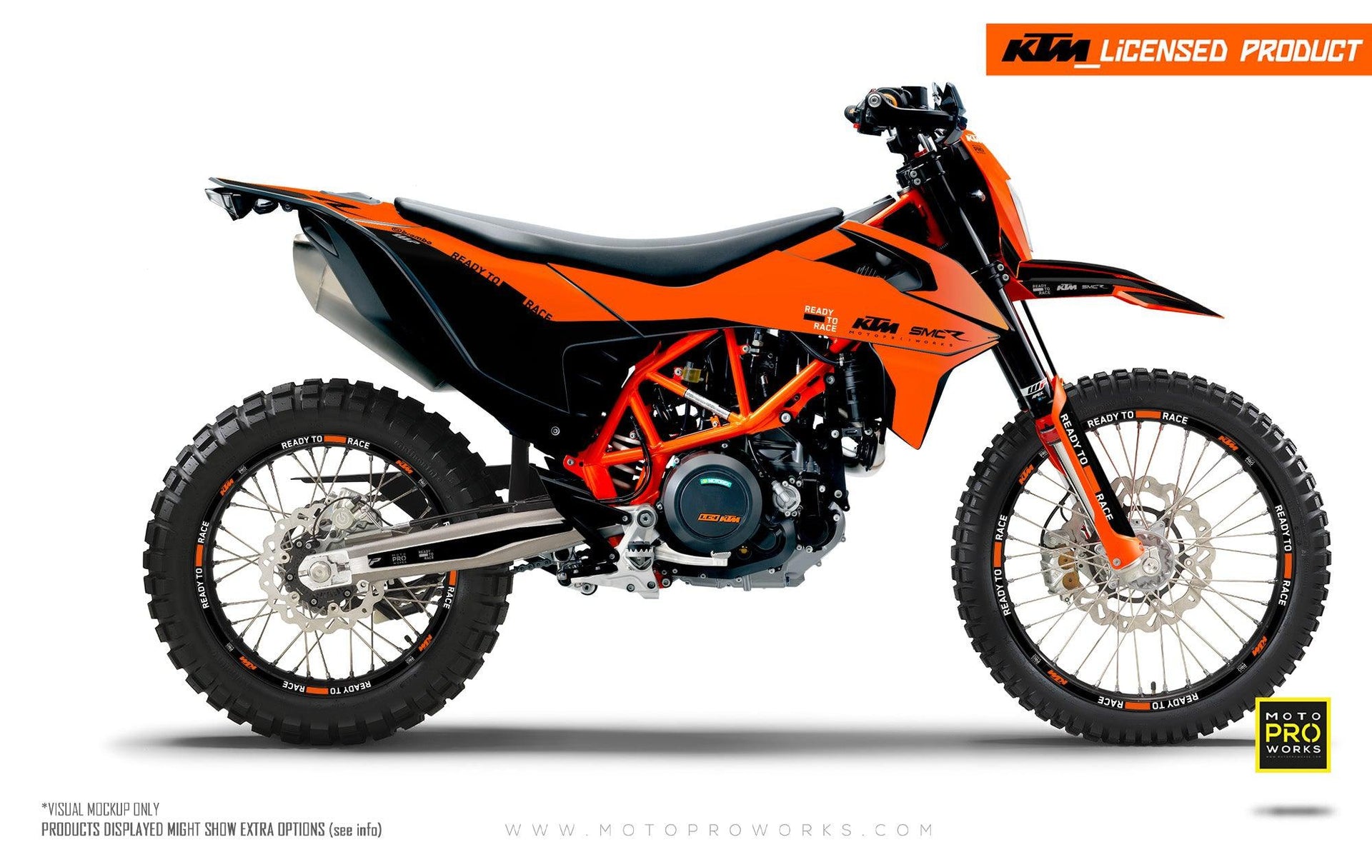 KTM 690 Enduro GRAPHICS - "Fade" (Orange) – MotoProWorks