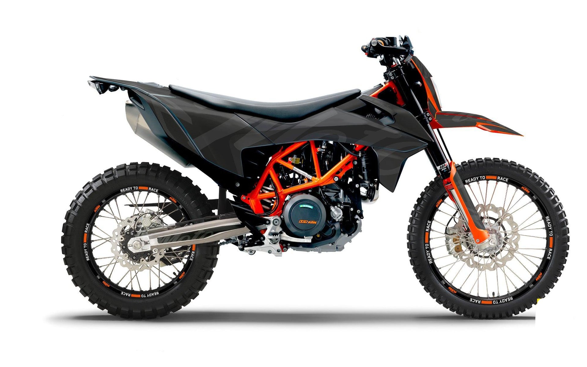 KTM 690 Enduro GRAPHICS - "Script" (Grey) – MotoProWorks