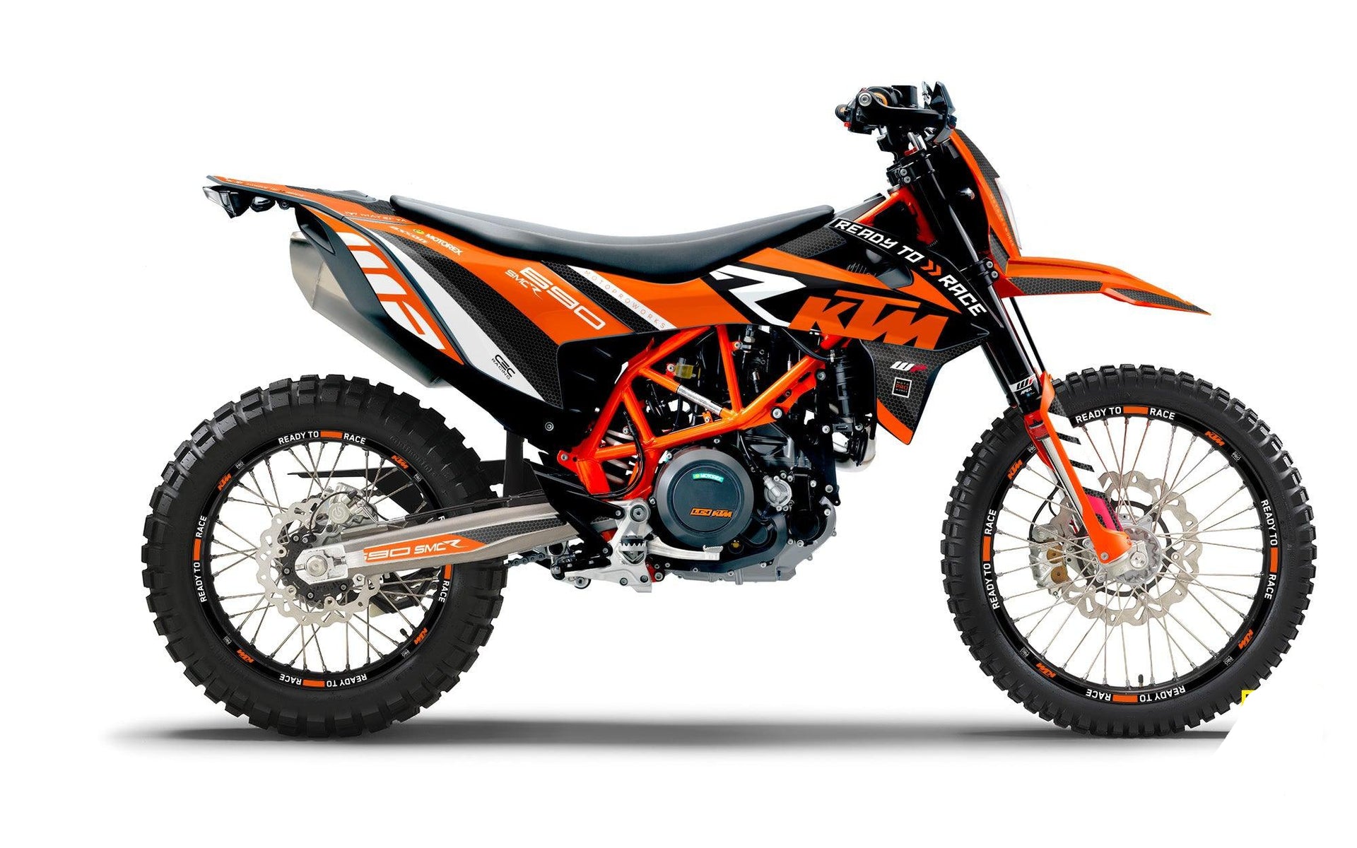KTM 690 Enduro GRAPHICS - "RR-Tech" (Orange) – MotoProWorks