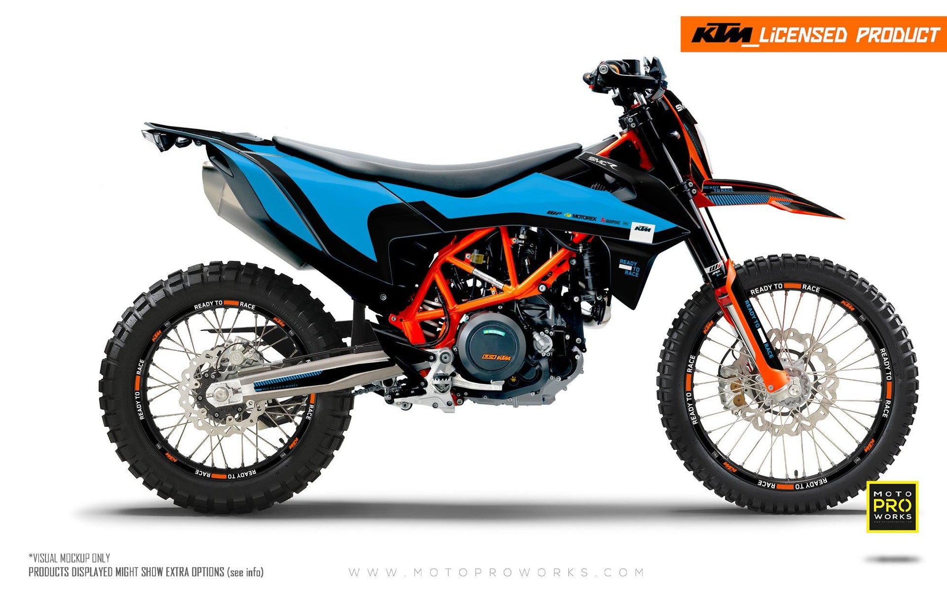 KTM 690 Enduro GRAPHICS - "Sprint" (Blue/Black) – MotoProWorks