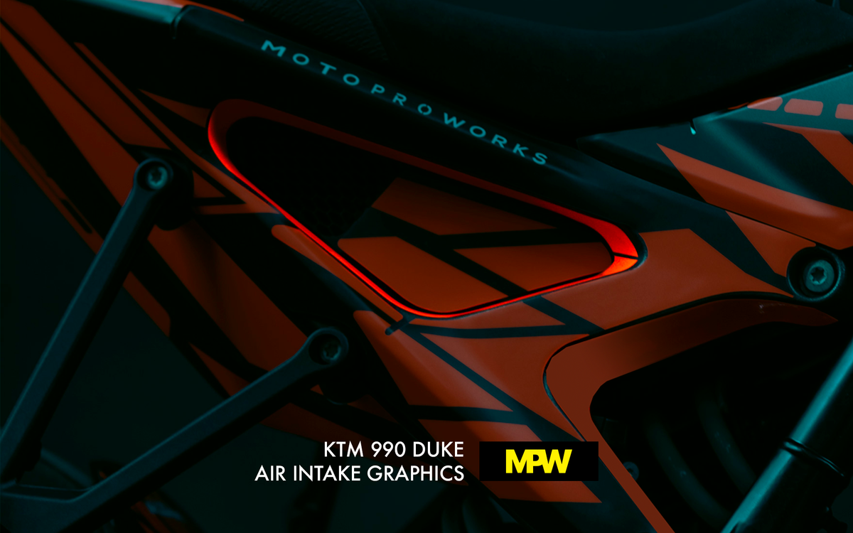 Air Intake Graphics - KTM 990 Duke – MotoProWorks