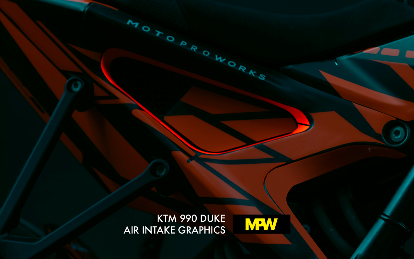 Air Intake Graphics - KTM 990 Duke – MotoProWorks