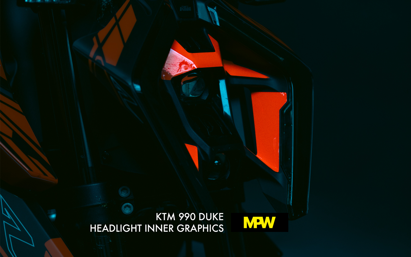 Headlight Inner Graphics - KTM 990 Duke – MotoProWorks