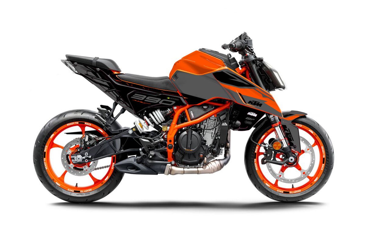 KTM 390 Duke GRAPHICS - "Fuse" (Orange) – MotoProWorks