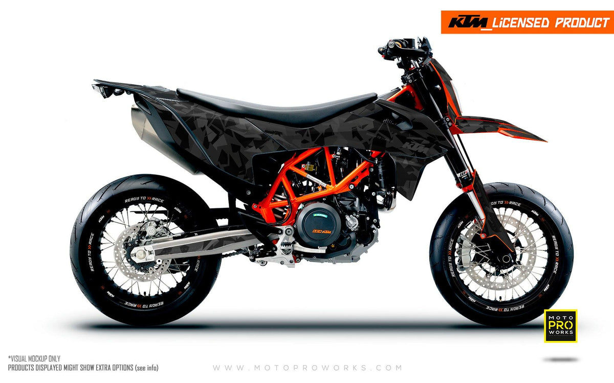 KTM 690 Enduro GRAPHICS - "Flake" (Stealth) – MotoProWorks