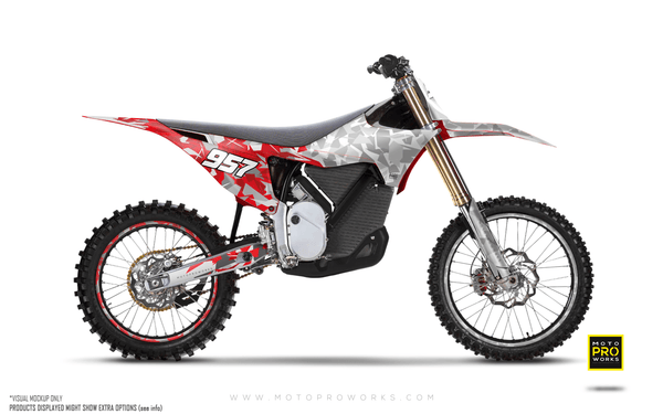 Stark Future - VARG GRAPHICS - "Flake" (White/Red) – MotoProWorks