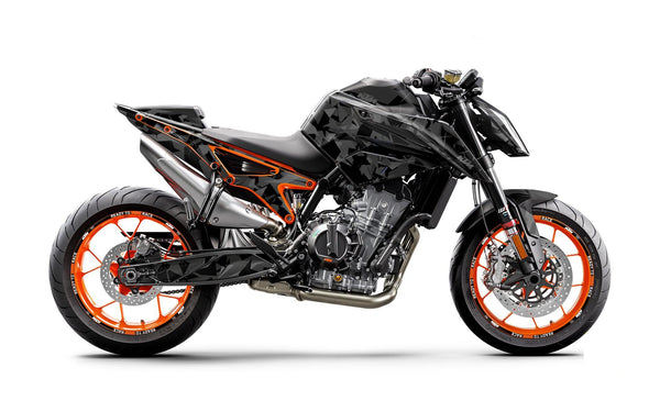 KTM 790/890 Duke GRAPHICS - "Flake" (Stealth) - MotoProWorks | Decals ...