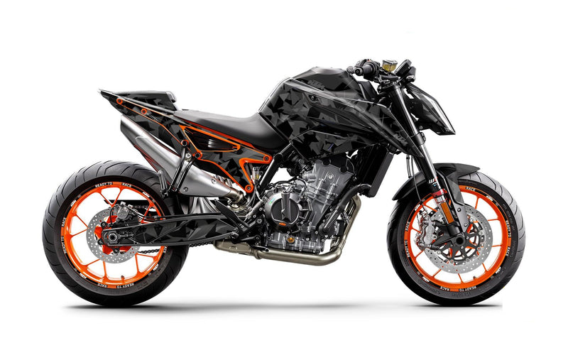 KTM 790/890 Duke GRAPHICS - "Flake" (Stealth) - MotoProWorks | Decals ...
