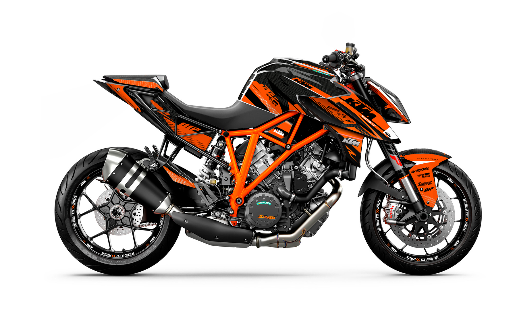 KTM 1290 Super Duke R 2014-2019 GRAPHICS - "Nebula" (Orange) – MotoProWorks