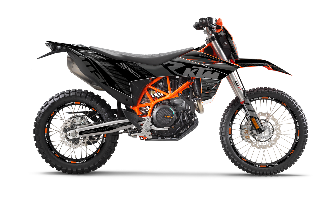 KTM 690 Enduro R 2026 GRAPHICS - "RR-Tech" (Black) – MotoProWorks