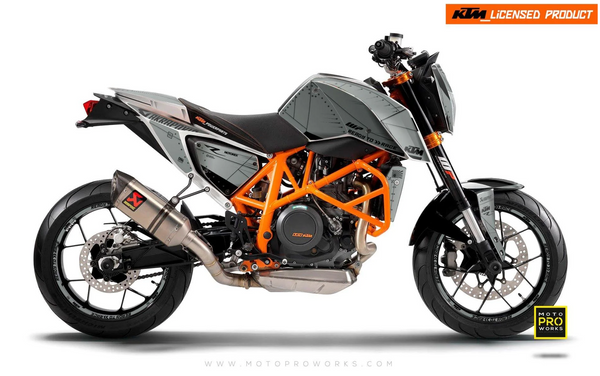 *OUTLET!* KTM 690 Duke (2012-2015) GRAPHICS - "Liberty" (Armour) - MAT ...