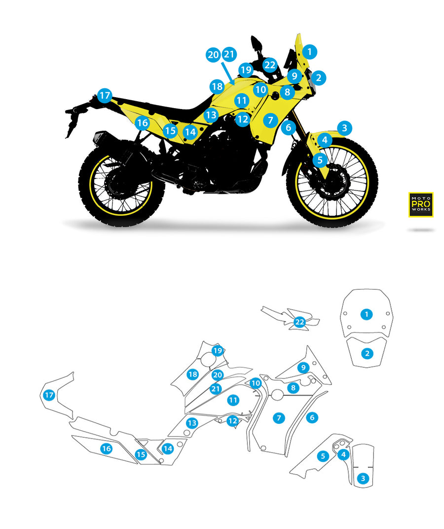 Yamaha Ténéré 700 Graphics – MotoProWorks