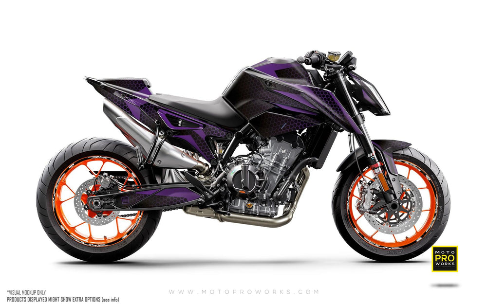 KTM 790/890 Duke GRAPHICS - "Arcane" (Purple) – MotoProWorks