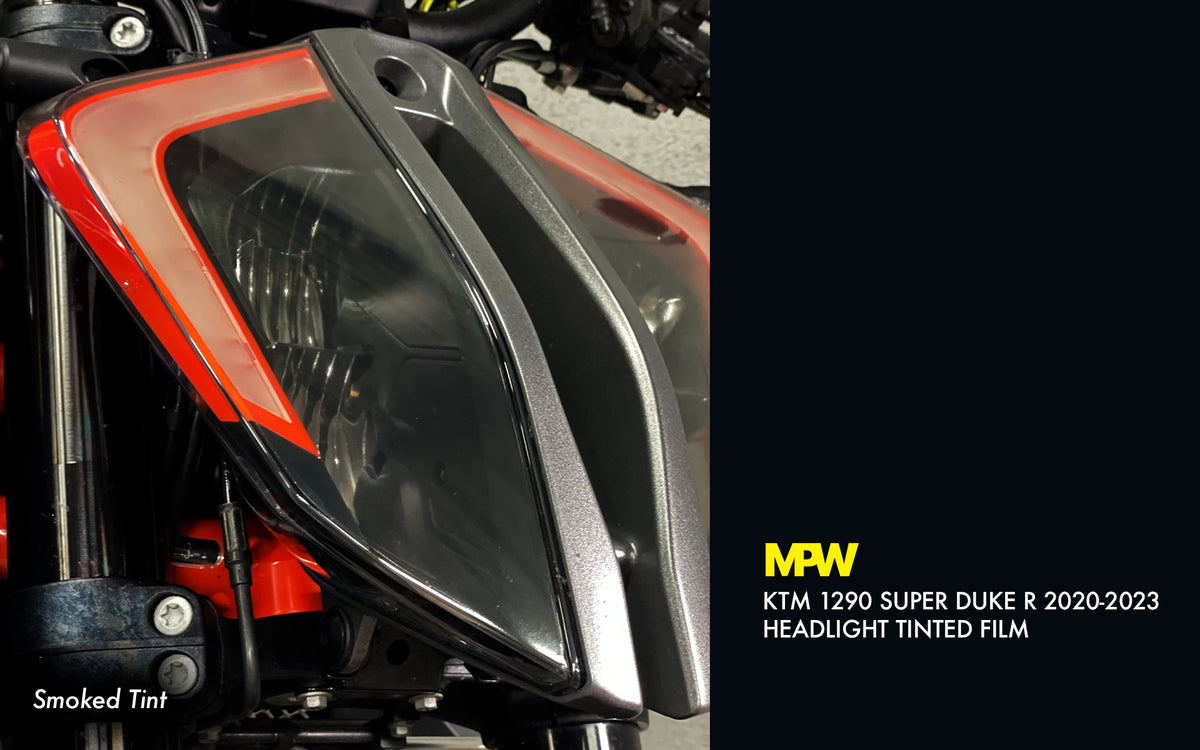 Premium Headlight Tinted Film for KTM 1290 Super Duke R (2020–2023 ...