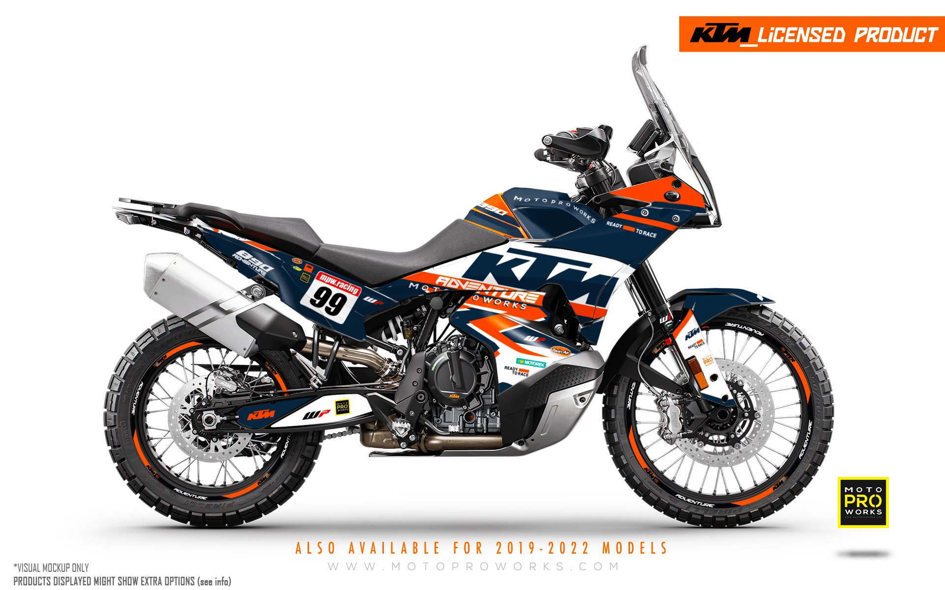 KTM 790/890 Adventure R/S 2023 GRAPHICS - "Atlantic" (Dark Blue ...