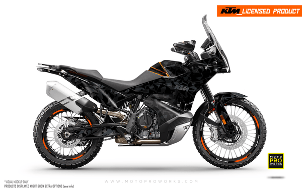 KTM 790/890 Adventure R/S 2023 GRAPHICS - "Flake" (Stealth) – MotoProWorks
