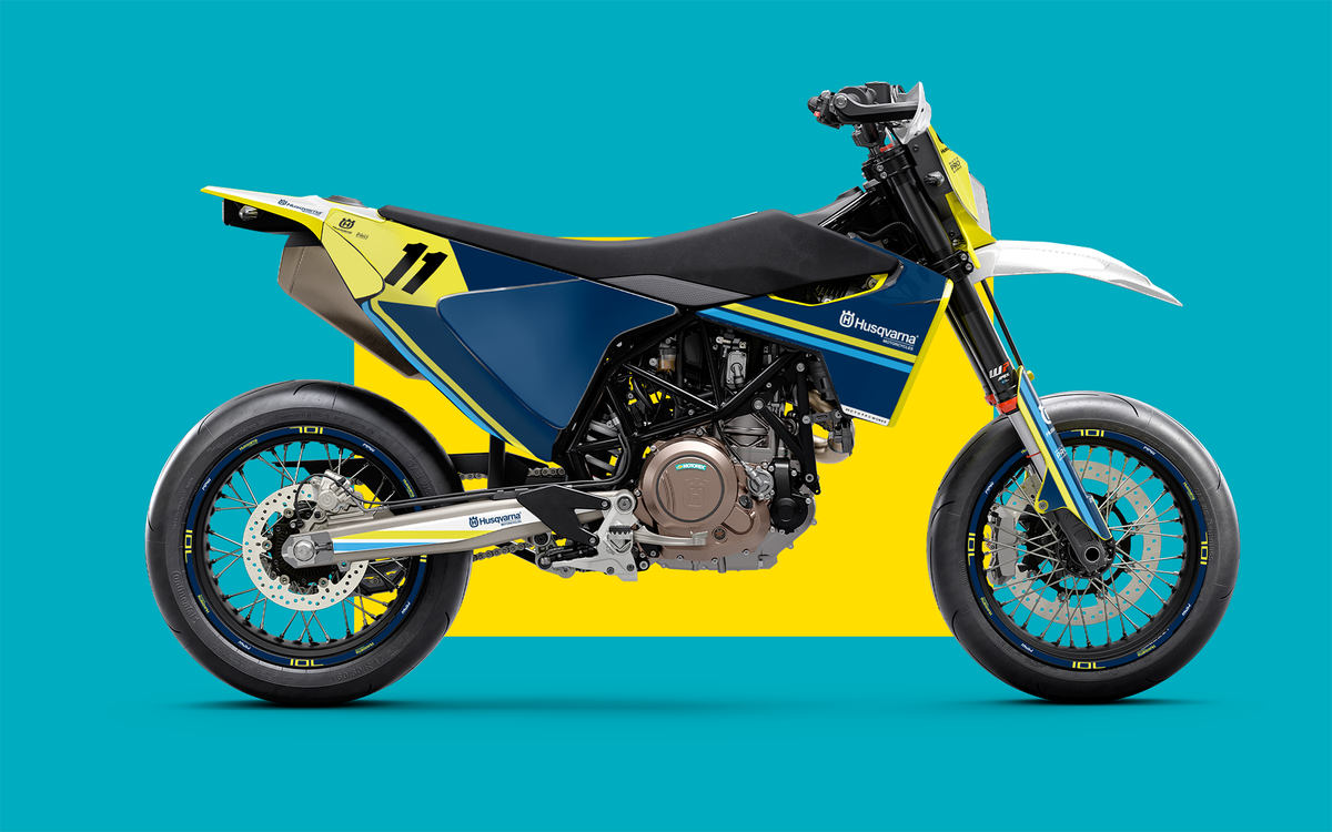 Husqvarna 701 GRAPHICS - "Duoline" (Husqvarna Blue) – MotoProWorks