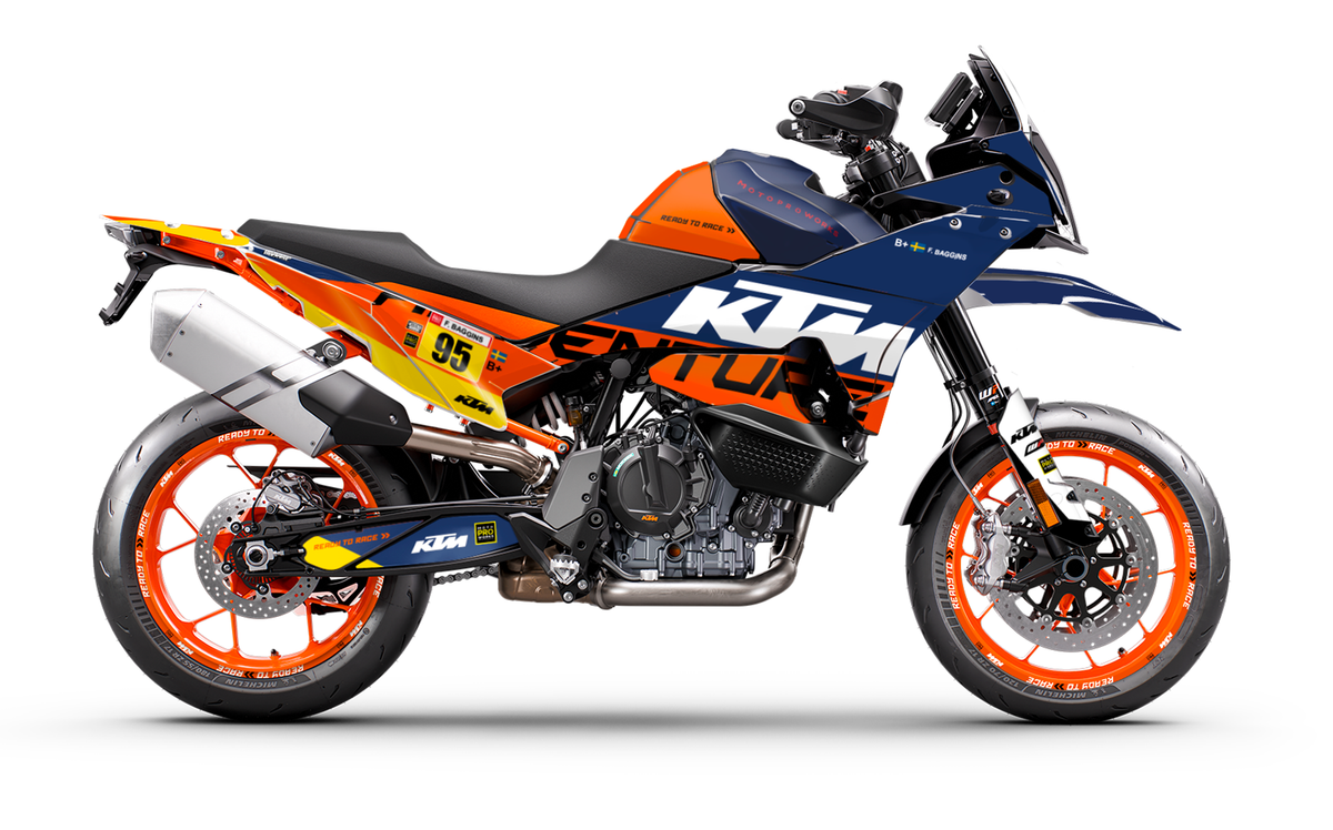 KTM 890 SMT GRAPHICS - "Waypointer" (Dawn) – MotoProWorks