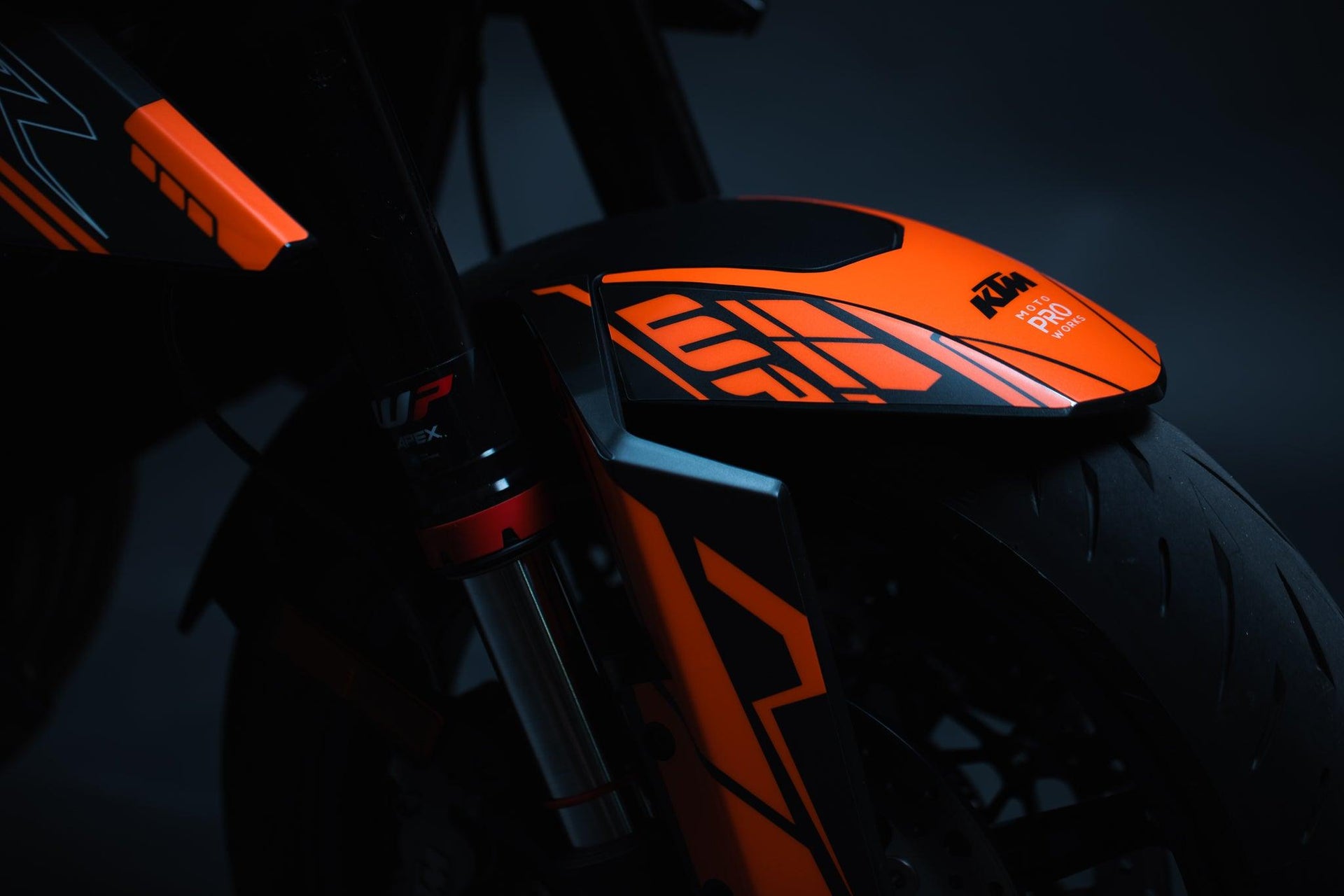 KTM 990 Duke GRAPHICS - "Pulse" (Black/Orange) – MotoProWorks