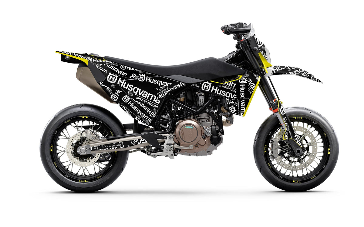 Husqvarna 701 Enduro GRAPHICS - "Prototype" (Black) – MotoProWorks