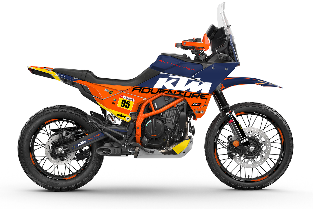 KTM 390 Adventure / R / X Graphics | Custom Decals by MotoProWorks
