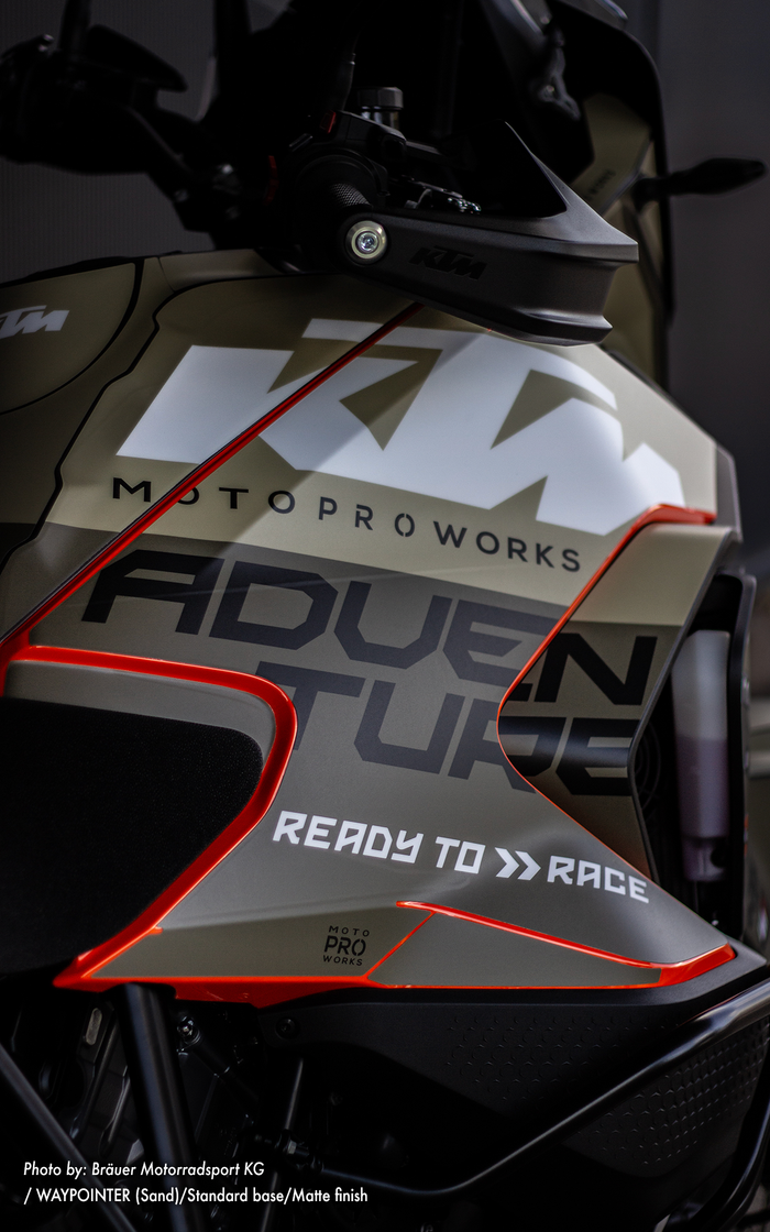 KTM 1290 Super Adventure 2021-2024 GRAPHICS - "Waypointer" (Sand ...
