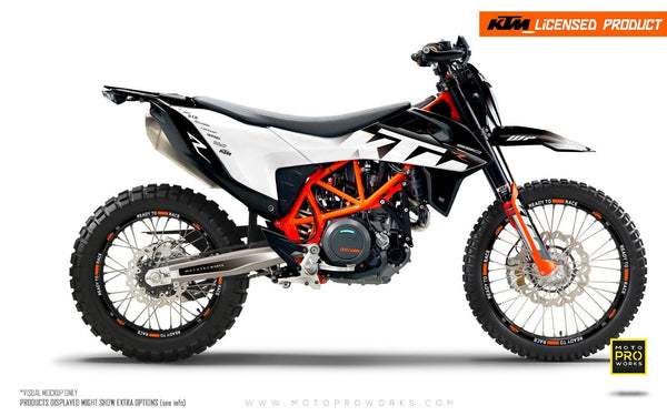 KTM GRAPHICS - "Ghost" (White) - MotoProWorks | Decals and Bike Graphic kit