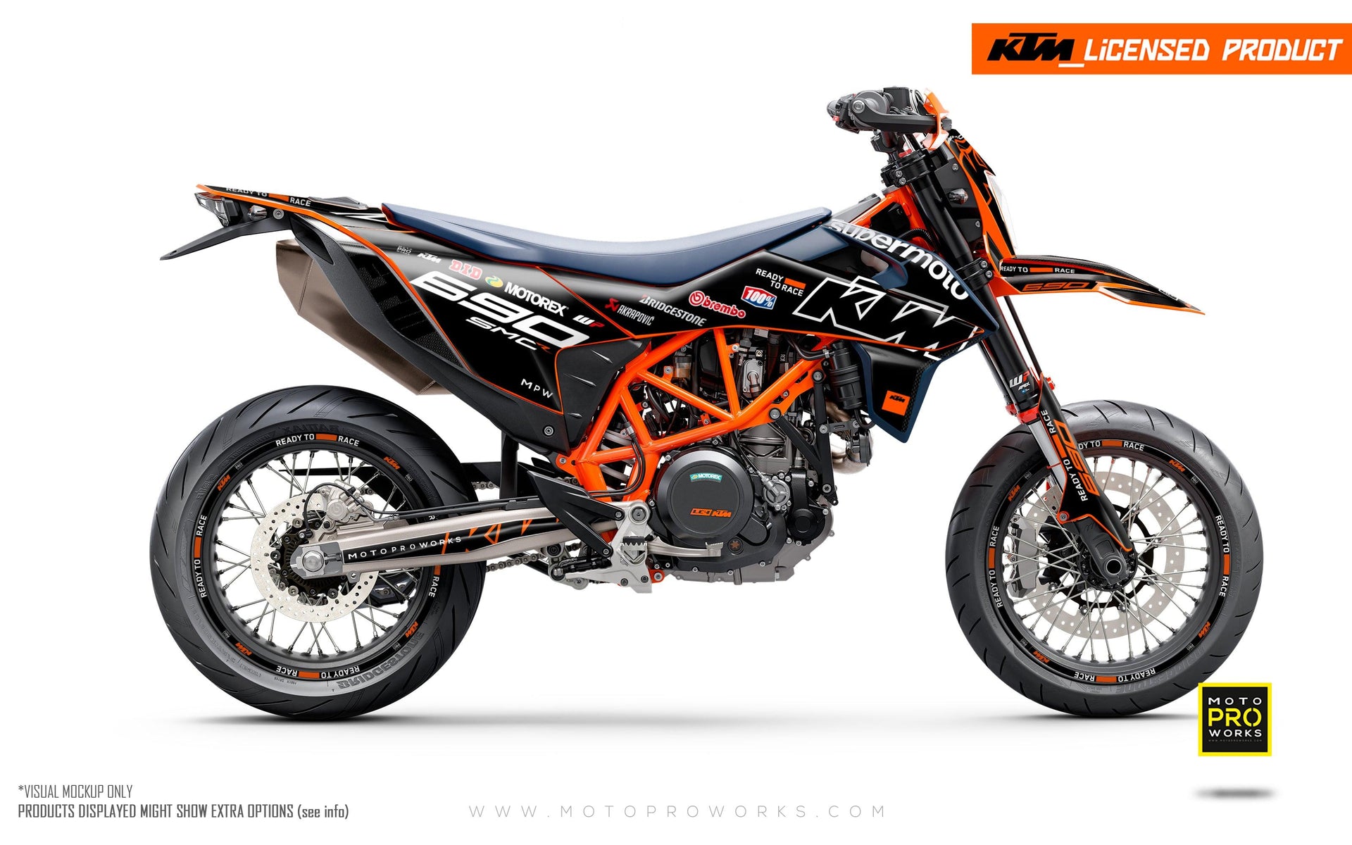 KTM GRAPHICS - 690 SMC-R "Corsa" (Black) – MotoProWorks