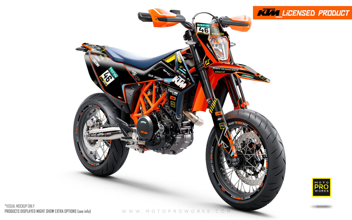 KTM GRAPHICS - 690 SMC-R "SMGP" (Black) – MotoProWorks
