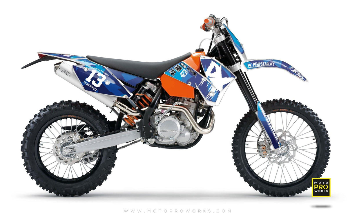 KTM GRAPHICS - "M90" (blue) – MotoProWorks