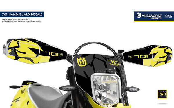 Husqvarna 701 GRAPHICS - "Flake" (Yellow/Black) - MotoProWorks | Decals ...