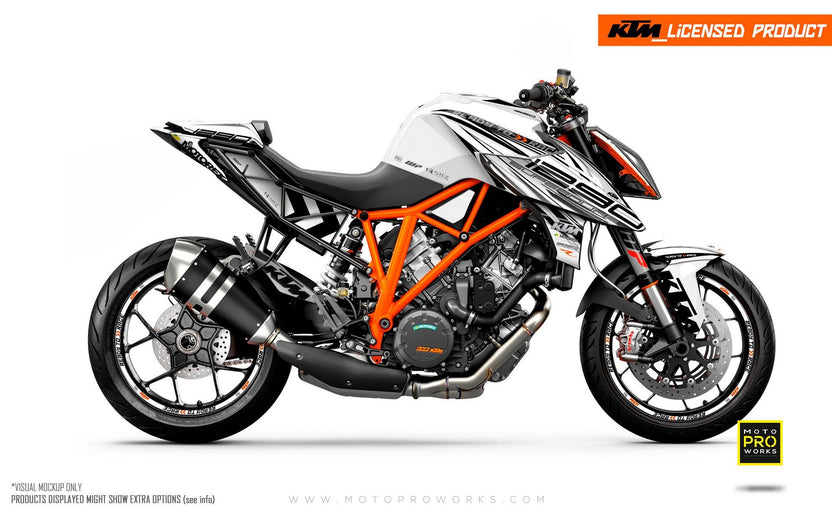 KTM 1290 Super Duke R 2014-2019 - "Vortex" (White) – MotoProWorks