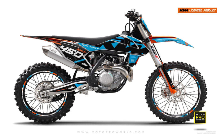 KTM GRAPHICS - "READYONE" (blue/black) – MotoProWorks