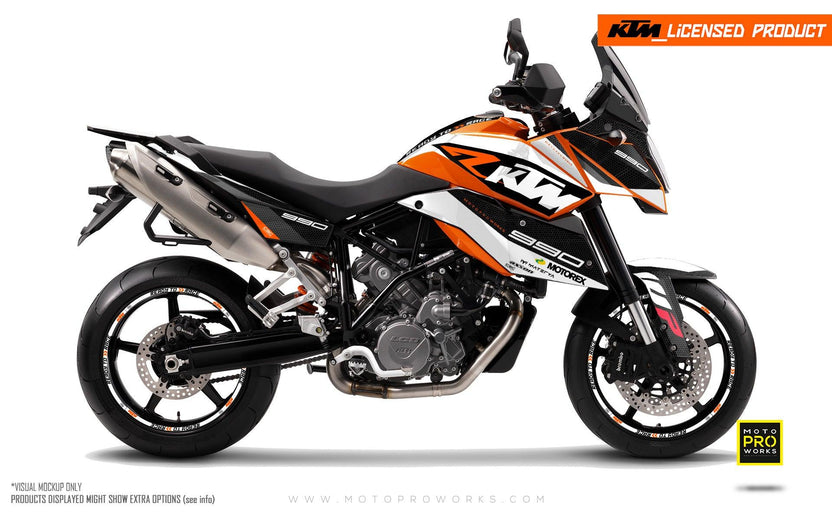 KTM 990 SM / SMR / SMT GRAPHICS - "RR-Tech" (White) – MotoProWorks