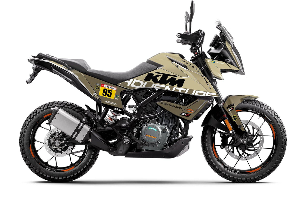 KTM 390 Adventure GRAPHICS - "Waypointer" (Sand) – MotoProWorks